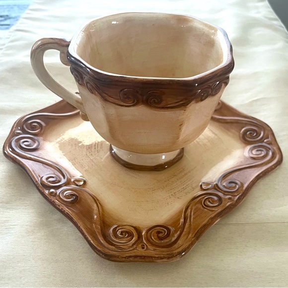 Dining | Beautiful Large Mocha Set | Poshmark